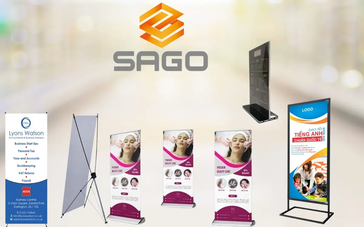 Top 1 in standee giá rẻ tphcm - Sago Print